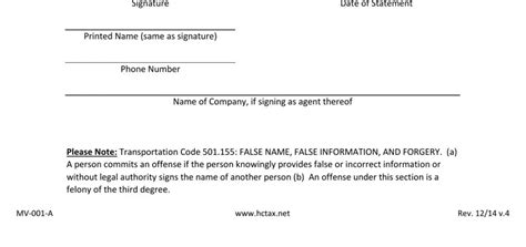 Statement Of Fact Texas Fill Out Printable PDF Forms Online