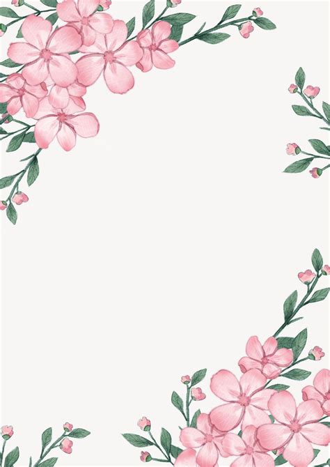 Flower Page Border Design Word Infoupdate Org