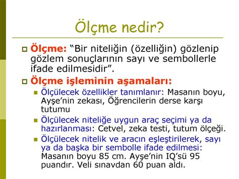 ÖLÇME DEĞERLENDİRME İLE İLGİLİ TEMEL KAVRAMLAR ppt indir