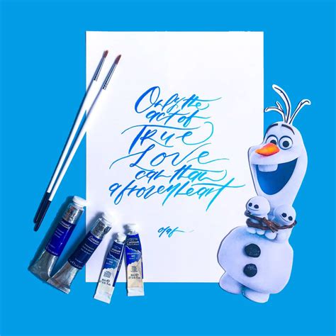 Freebie Frozen Calligraphy Freebie POSITIVELEE PEILIN