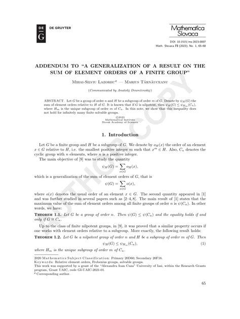 pdf addendum to “a generalization of a result on the sum of element orders of a finite group”