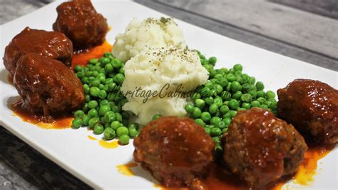 Boulettes de viande au four sauce au diable Héritage Culinaire