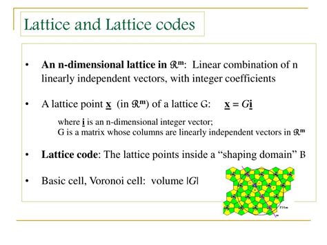 ppt shaping methods for low density lattice codes powerpoint presentation id 4706431