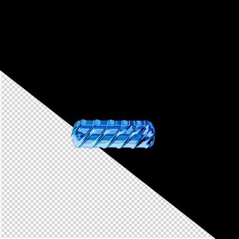 Premium PSD Ribbed Blue Ice Symbol