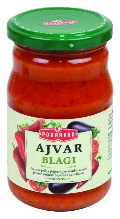 Ajvar blagi ili ljuti Podravka 350 g Akcija Njuškalo katalozi