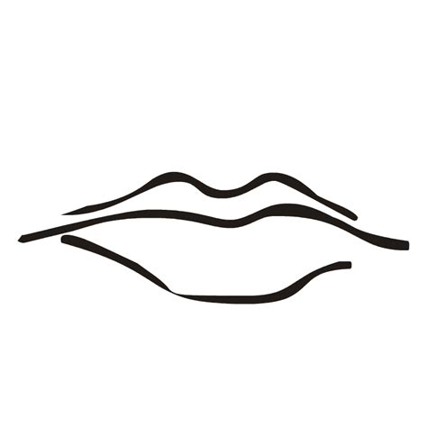Female Lips Clipart Black And White Lipstutorial Org