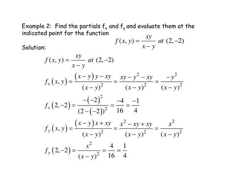 Ppt Chapter Partial Derivatives Powerpoint Presentation Free