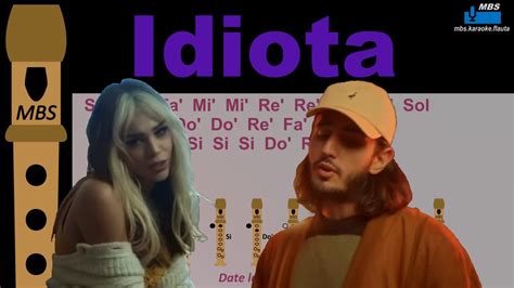 Idiota Morat Danna Paola Flauta Dulce Cover By MBS Con Notas Tipo