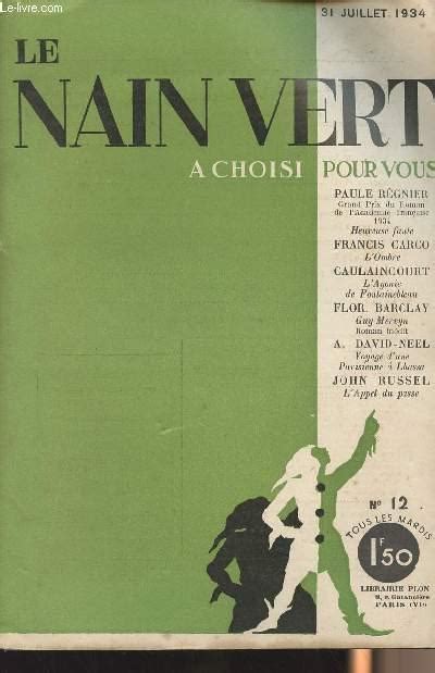 Le Nain Vert à choisi pour vous n12 Paul Régnier Heuseuse faute