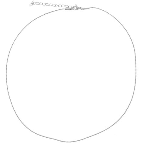 Tour De Cou Maille Epi 0 9 Mm Acier Inoxydable 304L X46cm Perles Co