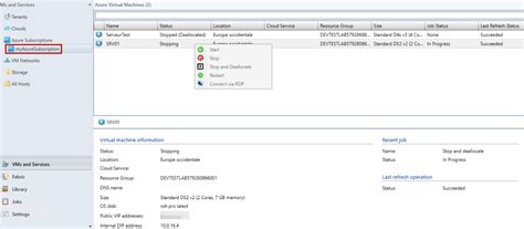 integrating azure with virtual machine manager