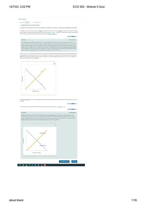 Solution Eco Module Quiz Macroeconomics Eco