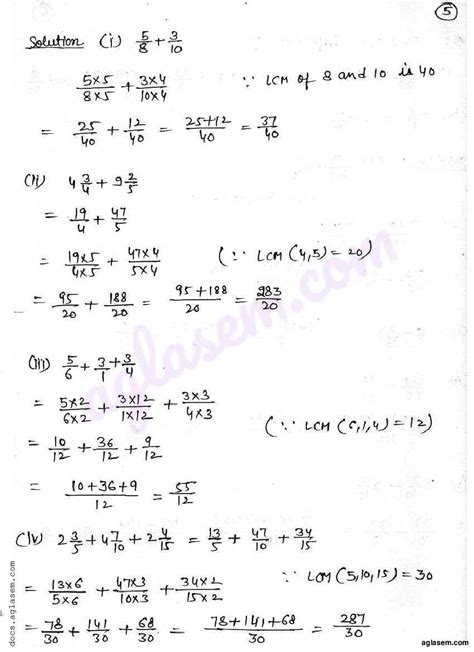 RD Sharma Solutions Class 7 Chapter 2 Fractions Exercise 2 1