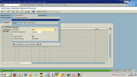sap tutorial append structure in table standard youtube