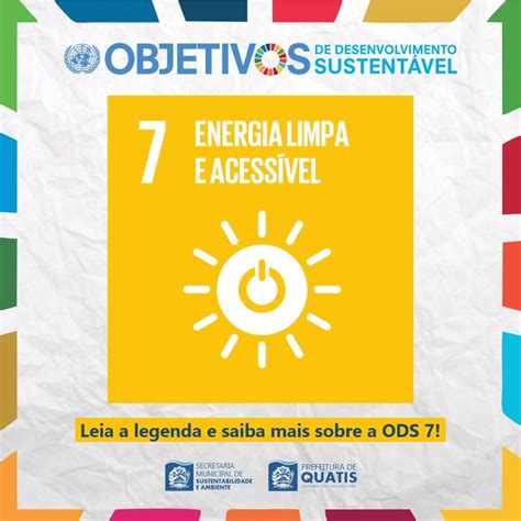 17 OBJETIVOS DO DESENVOLVIMENTO SUSTENTÁVEL ODS Prefeitura