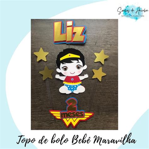 Topo de Bolo Bebê Maravilha Elo7 Produtos Especiais