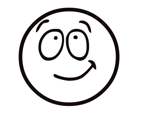 Smiley Face Black And White Printable Black And White Smiley Faces Free
