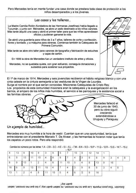 La Catequesis El Blog De Sandra Recursos Catequesis Madre Mercedes