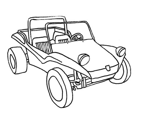 Dune Buggy Coloring Pages Page Sketch Coloring Page