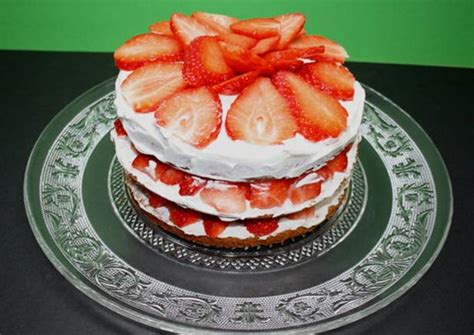 Tarta De Nata Y Fresas Estilo Naked Cake Receta De Luisa C Correcher