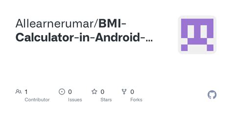 GitHub AIlearnerumar BMI Calculator In Android Studio
