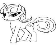 Coloriage Bebe Licorne Magique Arc En Ciel Sur Un Nuage JeColorie