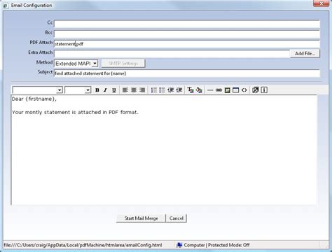 pdfmachine help how to mail merge with attached pdfs using word mail merge