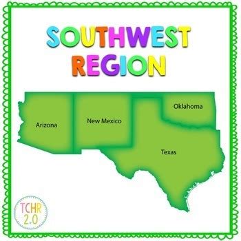 Southwest Region States And Capitals Diagram Quizlet