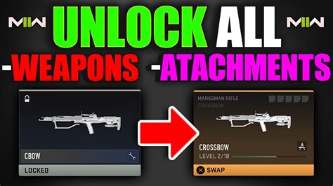 UNLOCK ALL GLITCH CROSSBOW GLITCH MW2 UNLOCK ALL ATTACHMENTS COD MW2