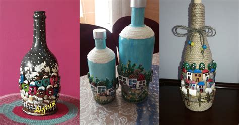 Maravillosas Ideas De Botellas De Vidrio Decoradas Con Piedras De R O