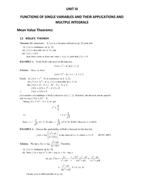 functions of single variables pdf curvature maxima and minima