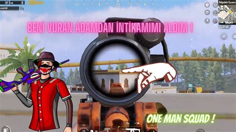 EFSANE 1VS4 ONE MAN SQUAD PUBG MOBİLE YouTube