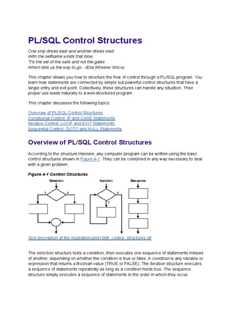 control structures pdf control flow pl sql