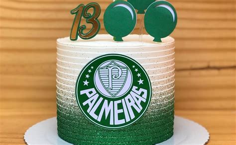 Topo De Bolo Palmeiras Png Guia