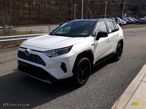 Blizzard White Pearl Toyota Rav Xse Awd Hybrid Photo