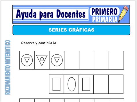 Series Gráficas para Primero de Primaria Ayuda para Docentes