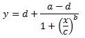 Four Parameter Logistic Fit Inverse Y Squared Weighting Data