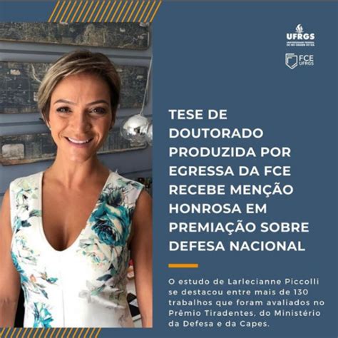 Egressa Do Ppgeei Recebe Men O Honrosa Em Premia O Sobre Defesa