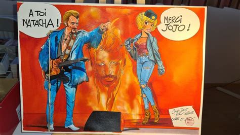 Jacot Christian Dessin original couleur Hommage à Catawiki