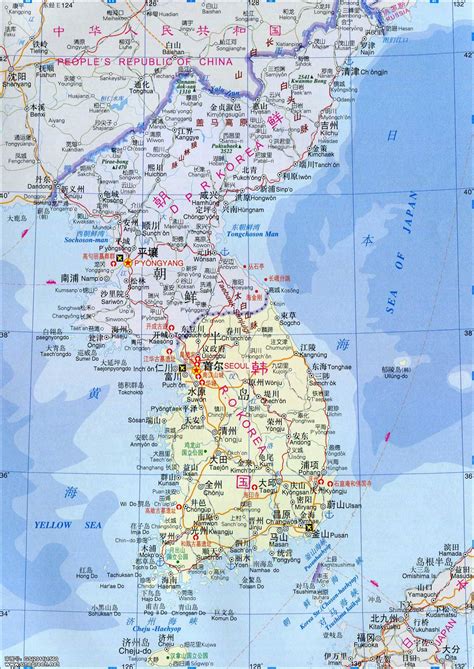 朝鲜中英文版地图 泰剧吧泰国地图频道