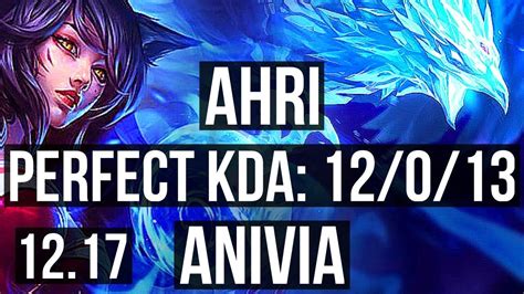 AHRI Vs ANIVIA MID 12 0 13 Legendary 400 Games KR Master 12