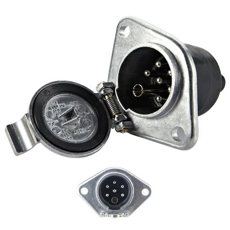 GNIAZDO ALUMINIOWE 7 PIN TYP S 24V do napczepy przyczepy TIR świateł