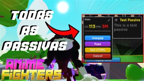 TODAS AS NOVAS PASSIVAS EXPLICADAS DO ANIME FIGHTERS SIMULATOR YouTube