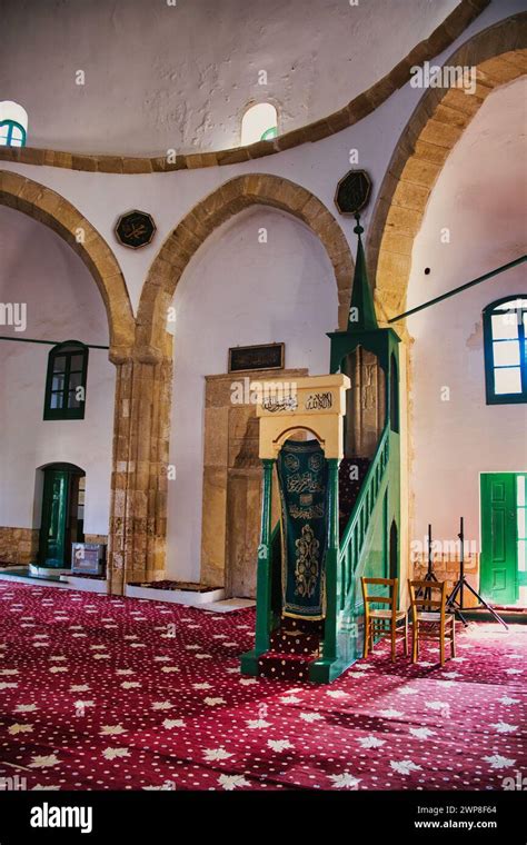The Minbar Pulpit In The Prayer Hall Of The Historic Ottoman Turkish