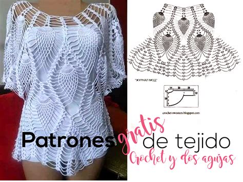 Cómo tejer la blusa blanca de piñas a crochet tutorial Crochet y