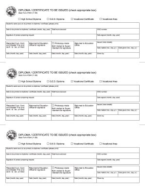 Fillable Online Forms In Diploma Certificate To Be Issued Check