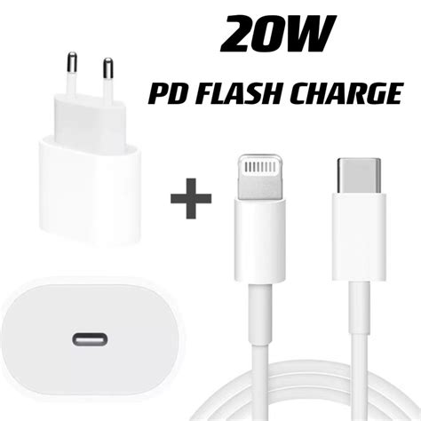 Carregador Adaptador de Energia 20w USB C Rápido Original Para Iphone