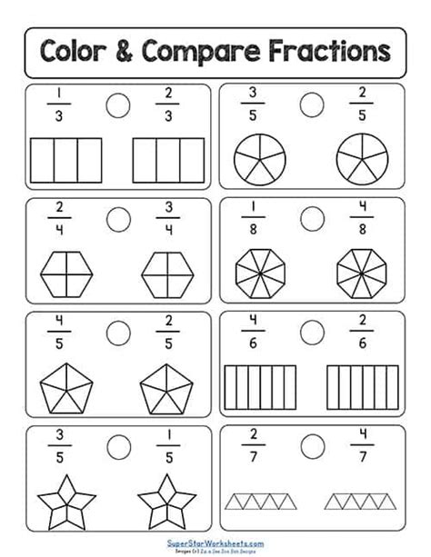 Fractions Worksheets Grade