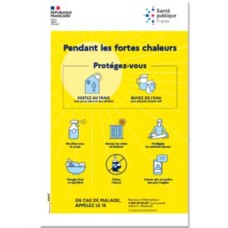 Affiche Prévention Canicule en Entreprise Gratuite