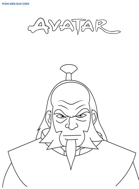 Dibujos De Avatar La Leyenda De Aang Para Colorear